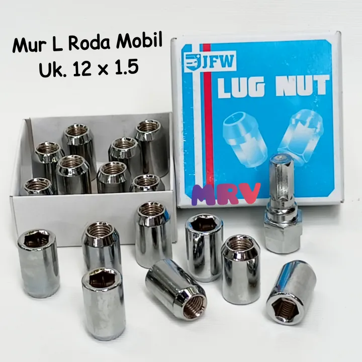 LUG NUT MUR BAUT KUNCI L RODA VELG BAN MOBIL UKURAN 12x1.5mm | Lazada Indonesia