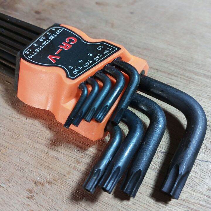 Allen wrench set star type heavy duty 9pcs long | Lazada PH