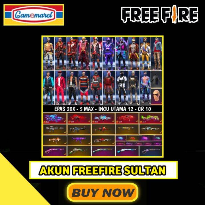 FREEFIRE SULTAN OLD FULL MAX || A2F ON | Lazada Indonesia
