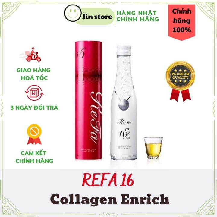 Collagen Enricher Refa 16 chai 480ml Nhật bản - Nước uống đẹp da Colagen Enricher Refa 16 chính ...