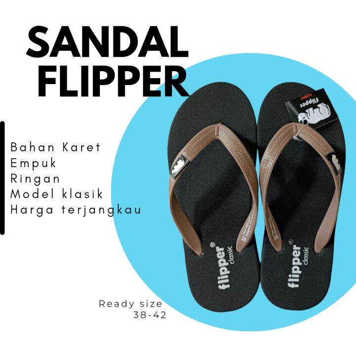 sandal jepit flipper mocca bahan rubber empuk dan anti slip flipper casual santai termurah ...