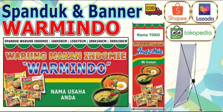 Cetak Spanduk Banner Warmindo Warung Indomie Warkop Warmindo | Lazada ...