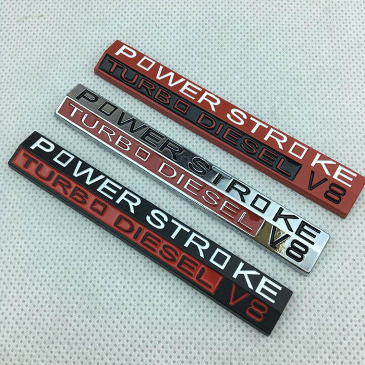 POWER STROKE V8 logo TURBO DIESEL emblem for Ford F250 F350 F450 Rear ...