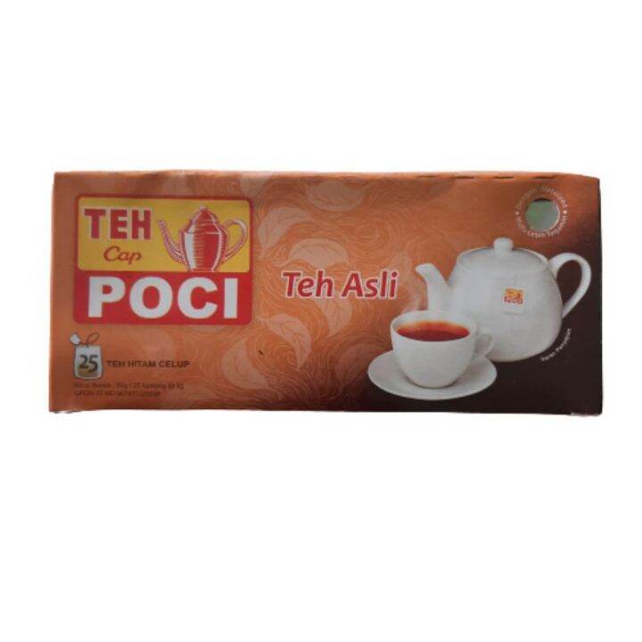Teh cap poci Asli original teh celup isi 25 | Lazada Indonesia