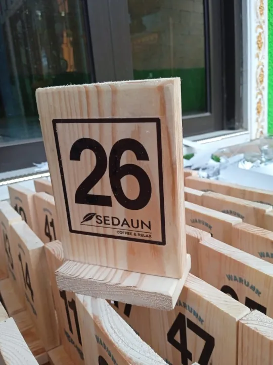 Custom Nomor Meja - Papan Tanda Nomor meja makan CUSTOM - sign angka ...