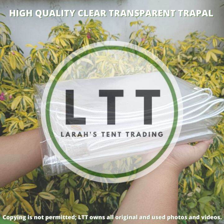 8x10ft GAUGE NO. 16 TRANSPARENT TRAPAL CLEAR TRAPALTARPAULIN WATERPROOF ...
