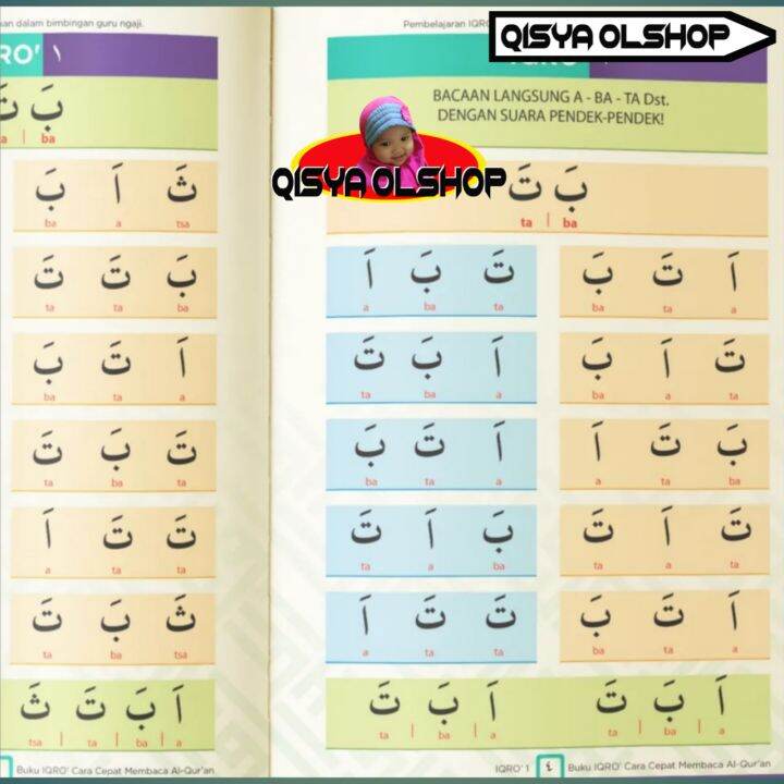 Buku iqro dengan latin cara cepat untuk anak anak belajar membaca Al-qur'an | Lazada Indonesia