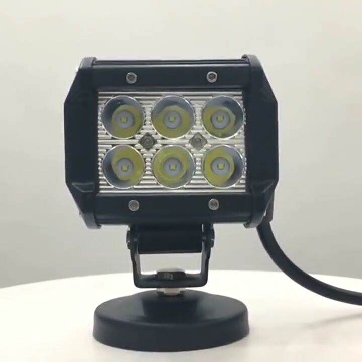 【COD】1 Pair Whole Aluminum 18w Led Light 4 Inch Working Lighting For ...