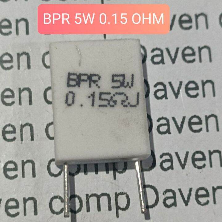 RESISTOR BPR 5WATT 0.15 OHM 5 WATT 0.15OHM 0,15 OHM 5W | Lazada Indonesia