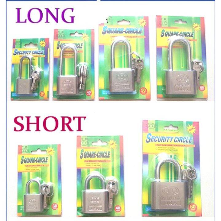 stainless steel padlock USA square circle high quality made available ...