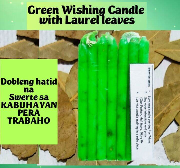 BERDENG KANDILA NA MAY DAHON NG LAUREL(7 pcs.per pack/5 inch. height ...
