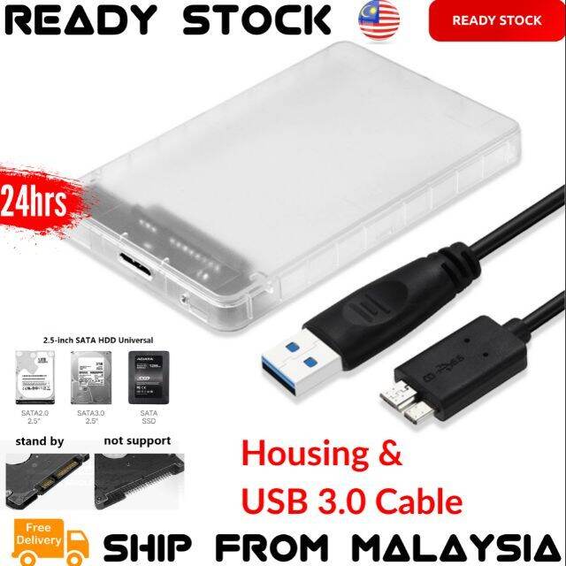 2in1 HDD Housing USB 3.0 External 2.5" Hard Disk Drive Chassis | Lazada