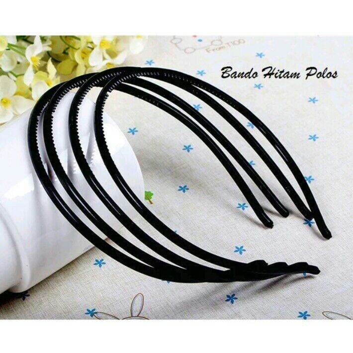 Bando untuk pria, bando hitam polos, bando lidi Satuan | Lazada Indonesia
