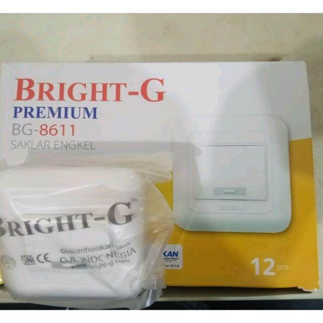 Saklar lampu tanam IB engkel premium BG-8611 BRIGHT-G PAKET 12 PCS | Lazada Indonesia
