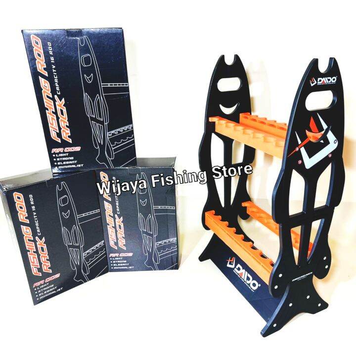 Rak Joran Daido 16 Lubang MODEL IKAN | Lazada Indonesia