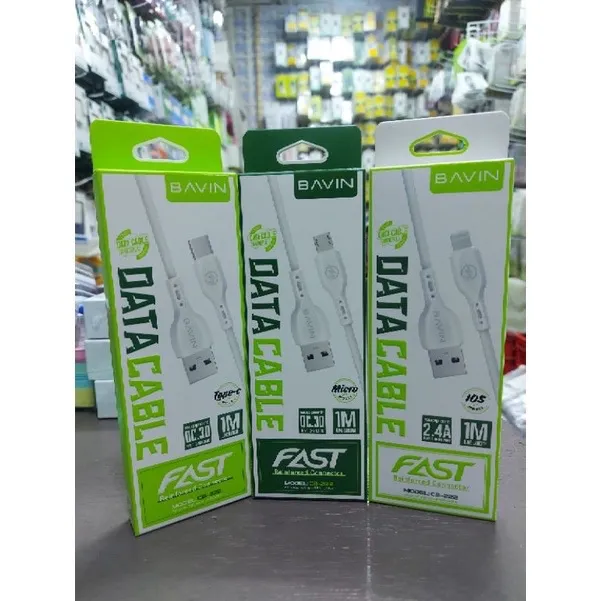 H.N.P° [BAVIN CB-222] Fast Data Cable 2.4A for Micro, IOS and Type-C | Lazada PH