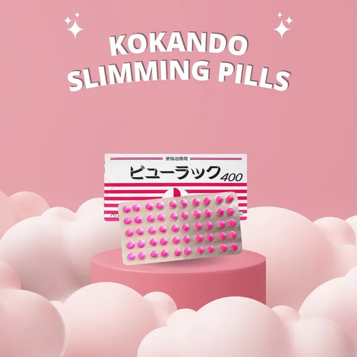 ORIGINAL 1BOX/8PADS KOKANDO BYURAKKU SLIMMING PINK PILLS MADE IN JAPAN ...
