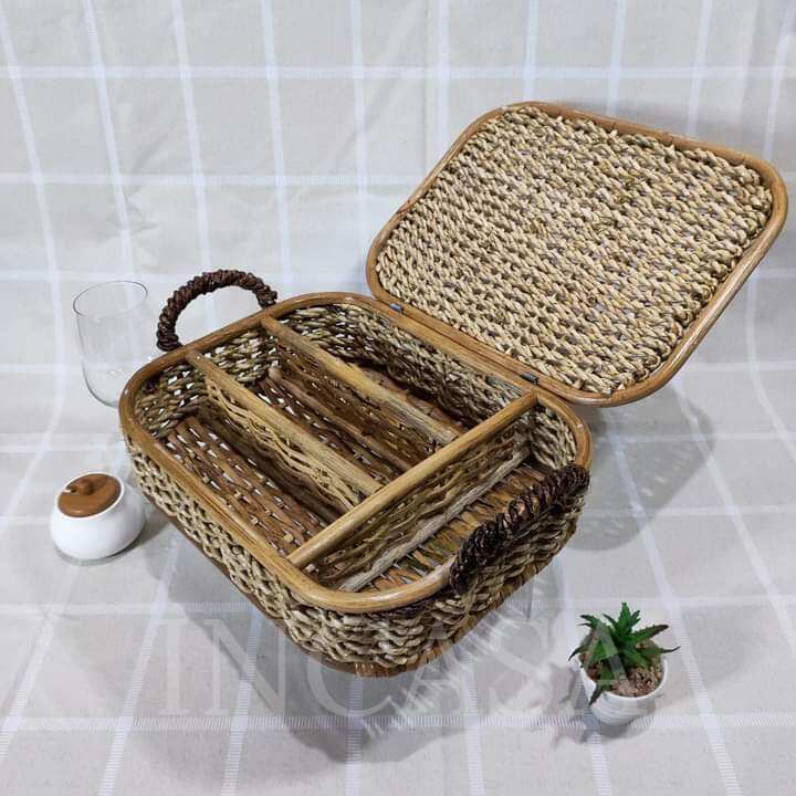 Rattan Spoon and Fork Organizer/Cutlery | Lazada PH