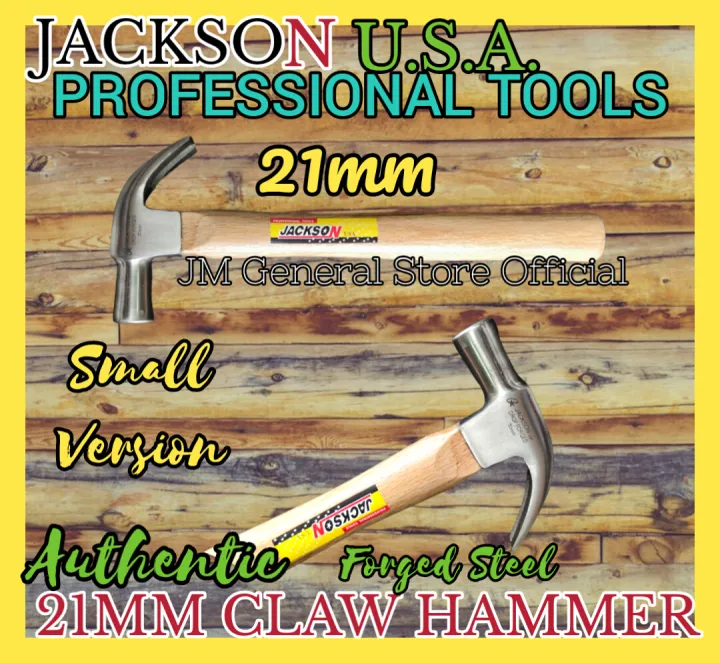 Original Claw Hammer 21mm Small WOOD HANDLE JACKSON U.S.A. ORIGINAL ...