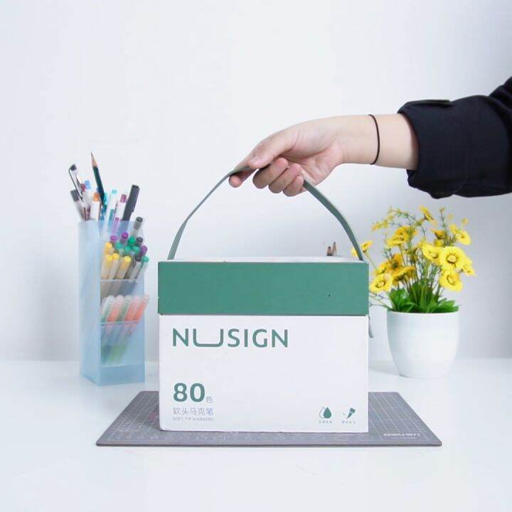 Nusign Sketch Marker / Spidol Sketsa Dual Tip 40 60 80 Warna Non Toxic ...