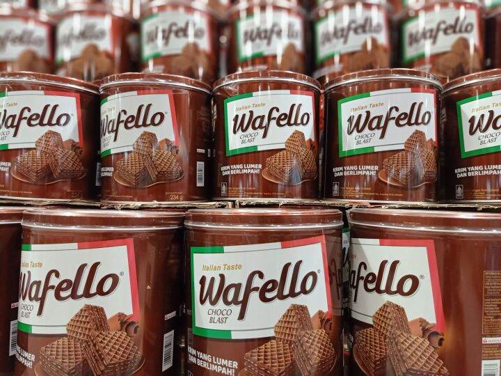 Wafello Wafer Coklat Kaleng 234 gram | Lazada Indonesia