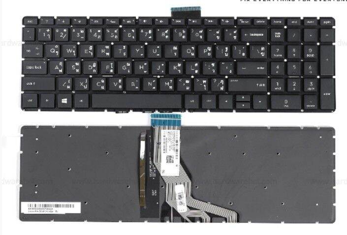 คีย์บอร์ด Hp 15-CC 15-CB 15-BS 15-BW สีดำ ไทย อังกฤษ | Lazada.co.th