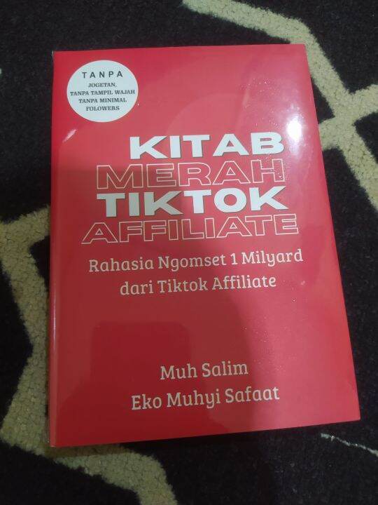 BUKU KITAB MERAH TIKTOK AFFILIATE | Lazada Indonesia