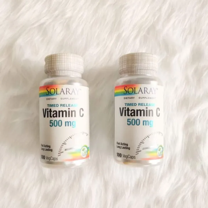 Solaray, Vitamin C, Time Release, 500 mg, 100 VegCaps | Lazada PH