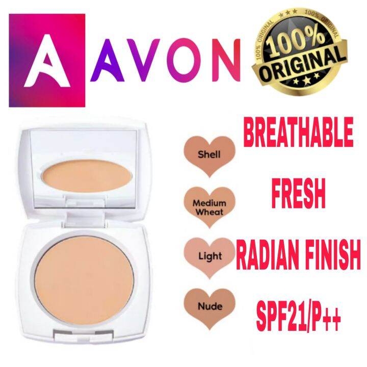ORIGINAL AVON PERFECT RADIANCE PRESSED POWDER SPF21 PA++ 10G | Lazada PH