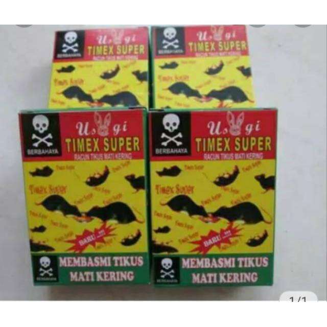 Racun tikus Timek super 1 box isi 10 shaset | Lazada Indonesia