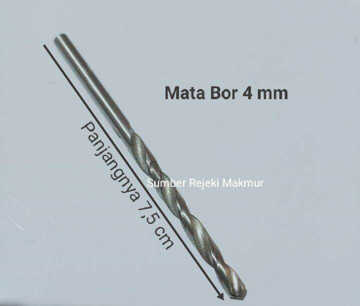 Mata bor 4 mm mata bor untuk kayu tembok besi diameter 4mm | Lazada Indonesia