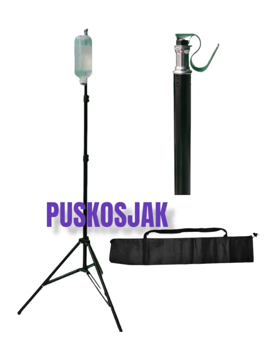 TIANG INFUS PORTABLE 1 PENGAIT + TAS | Lazada Indonesia
