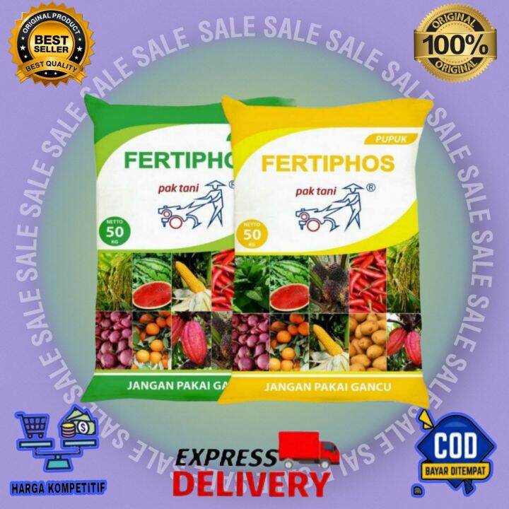 Pupuk Fosfat Fertiphos Kuning dan Hijau Kemasan 50 kg | Lazada Indonesia