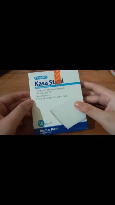 Kasa Steril 16x16cm OneMed box isi 10pouch - Alat Kesehatan Perban ...