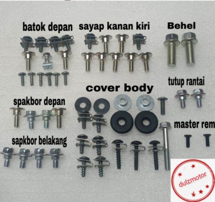 baut lengkap full body Satria fu 150cc | Lazada Indonesia
