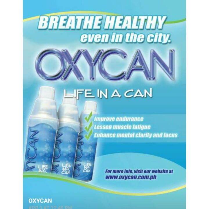 OXYCAN FIRST AID OXYGEN READY TO USE 5000ML ONHAND AUTHENTIC | Lazada PH