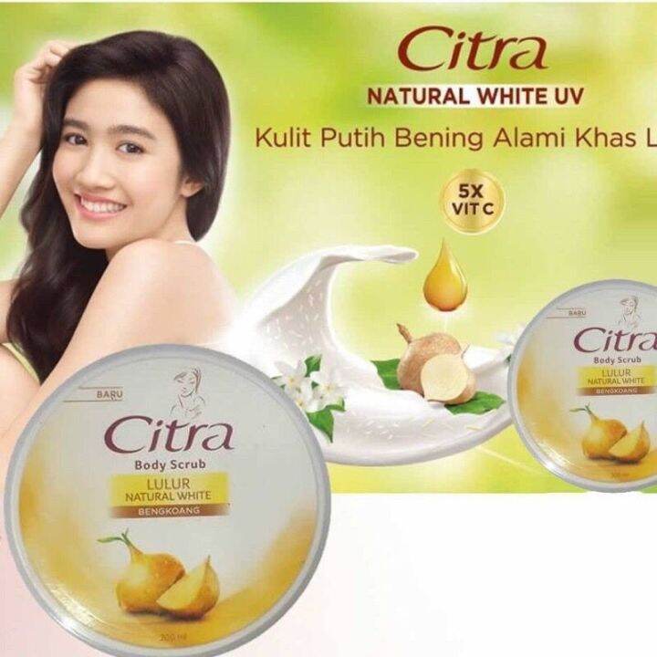 CITRA Body Scrub LULUR Natural White 200ml | Lazada