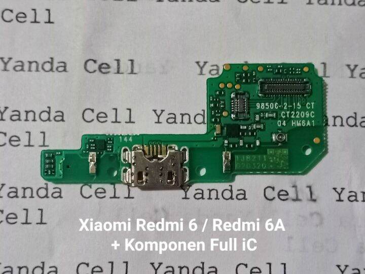 Papan Cas Redmi 6/ 6A FULL IC / Ada Komponen iC Flexibel Fleksibel ...