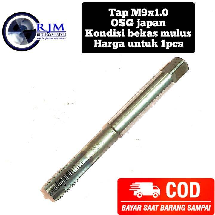 hand tap Tap M9x1.0 OSG japan Kondisi bekas mulus kinyis kinyis bukan m6x1.0 | Lazada Indonesia