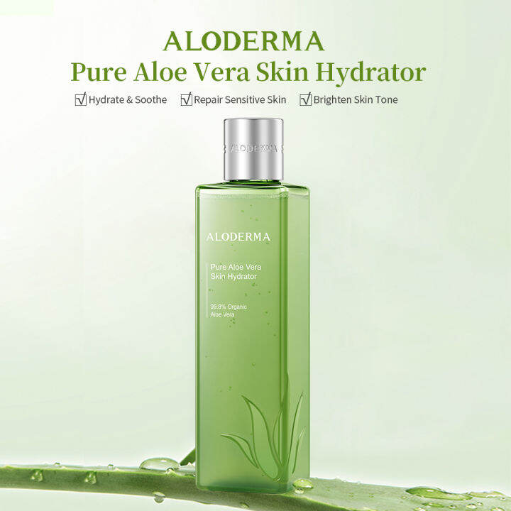Aloderma 99.8% Pure Aloe Vera Juice Hydrating Moisturizing Soothing ...