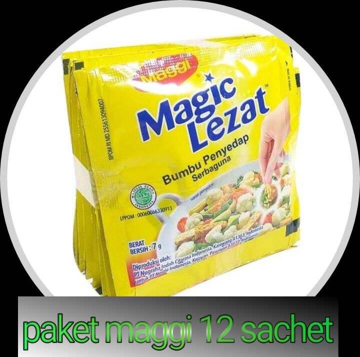 Maggi magic lezat bumbu penyedap rasa 12 sachet | Lazada Indonesia
