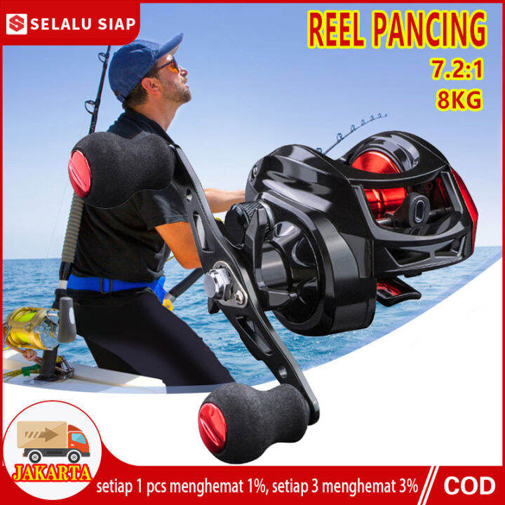 Full Besi Reel Pancing Murah Katrol Metal Spool Fishing Reel BC 7.2:1 ...