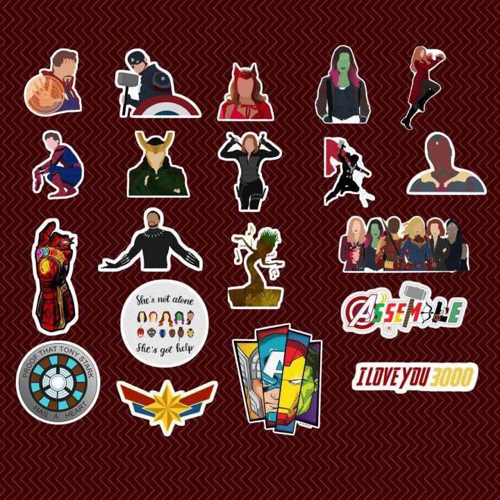 Marvel sticker pack | Lazada PH