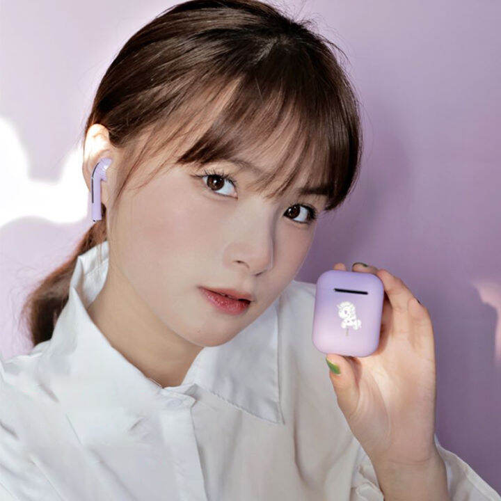 Tokidoki หูฟังบลูทูธ TD02 TWS พร้อมไมค์ไร้สายหูฟังบลูทูธในหูชุดหูฟัง5.0ขนาดมินิสำหรับกีฬาแฟชั่น ...