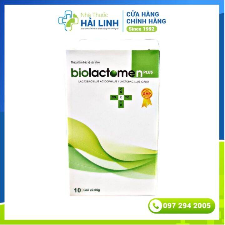 Men vi sinh Biolactomen plus ⚡ Tặng quà ⚡ Mẫu mới Hộp 10 gói Hỗ trợ ...