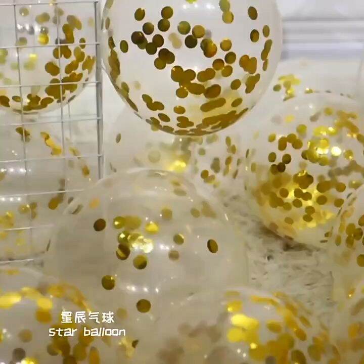 12inch Confetti Sequins Balloons Anniversary Valentines Wedding ...