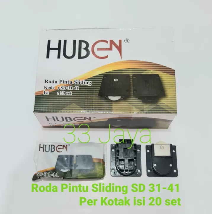 Roda Pintu Sliding Huben SD 31-41 Per Kotak isi 20 Set (Atas Bawah ...