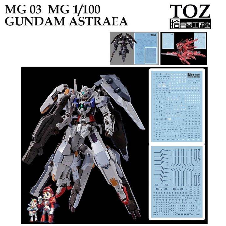 ดีคอลน้ำ [TOZ] MG 03 GUNDAM ASTRAEA MG 1/100 WATER DECAL MG03 | Lazada ...