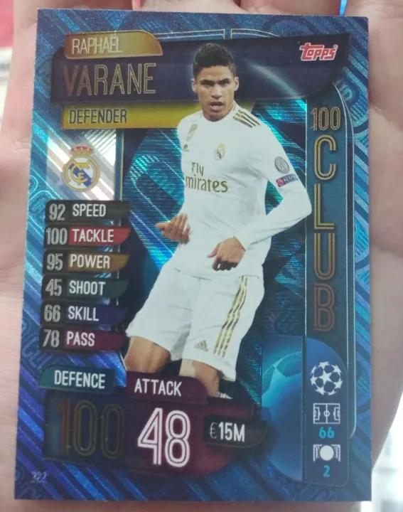 Raphael Varane 100 Club Card | Lazada