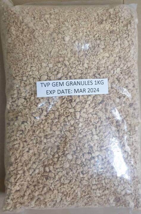 TVP Gem Granules 1 kg Meat Extender JUNE 2024 EXPIRATION DATE | Lazada PH